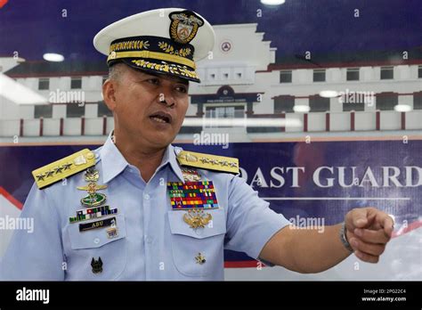 Philippine Coast Guard Commandant Cg Admiral Artemio M Abu Talks At