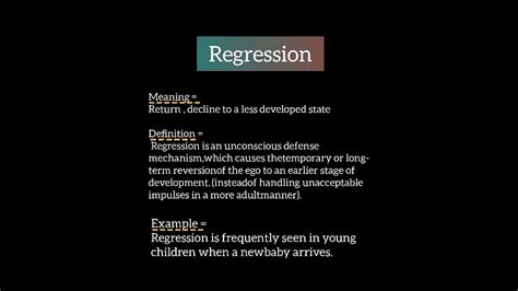 What Is Regression In Psychology Definition Meaning And Example Clinical Psychologist Iqra