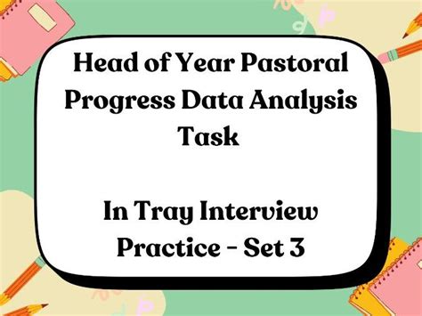 data analysis task progress attendance in tray exercise task head