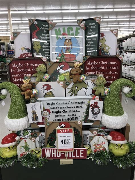 Pin By Stacy Schell Kahler On Hobby Lobby Displays Grinch Christmas