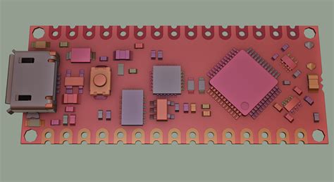 Arduino Nano Every D Model Unknown Blend Obj Fbx Dae Free D