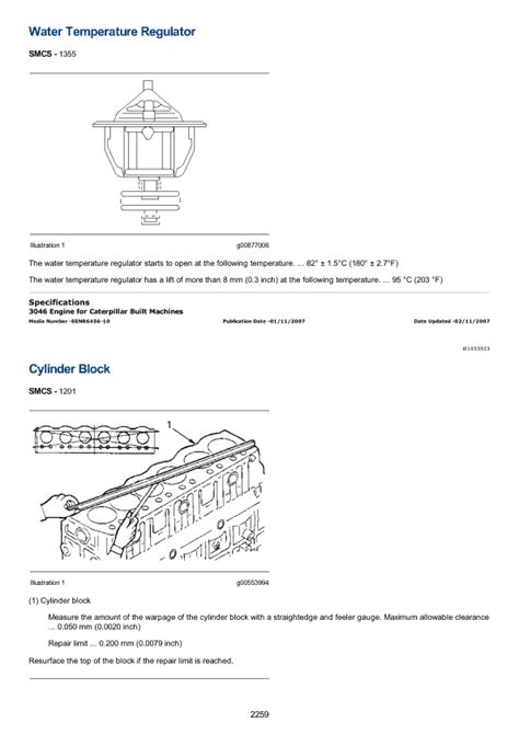 Caterpillar Cat 3046 Engine Machine Service Repair Manual Mhk00001 And Up