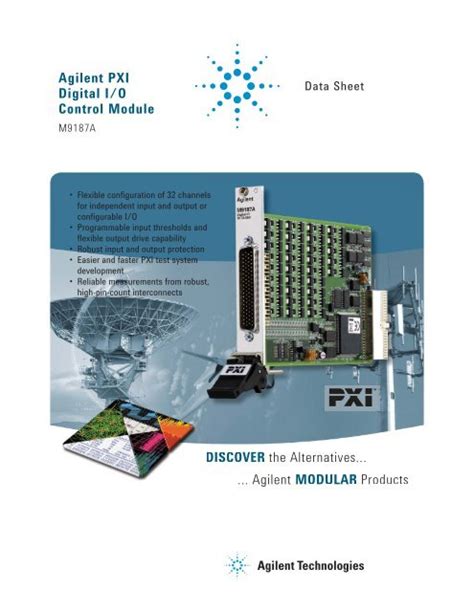 M9187A PXI Digital I O Control Module Agilent Technologies