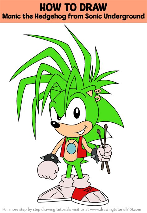 Manic The Hedgehog Coloring Pages Printable Coloring Pages Sonic