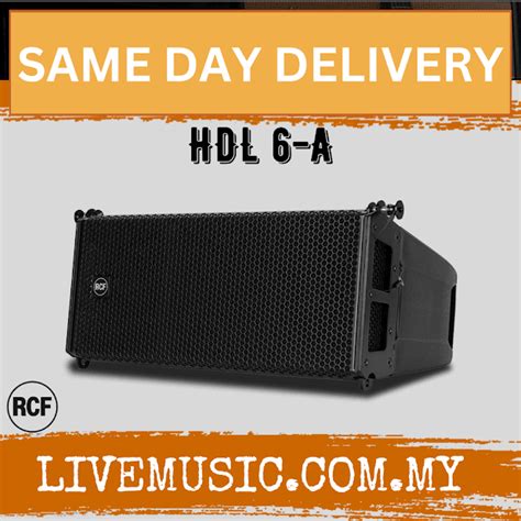 RCF HDL6 A 1400 Watt 6 Inch Compact Active Line Array Module Speaker