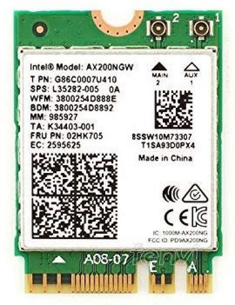 Intel Wi Fi AX VPro WLAN Bluetooth Adapter M A E Key
