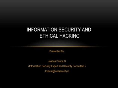 Ethical Hacking Powerpoint Ppt