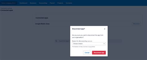 How To Disconnect From Xero And Reconnect Again User Guide Onsight