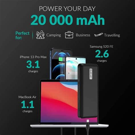 ELECJET PowerPie P W USB C PD PPS MAh Power Bank Mobile Phones Gadgets