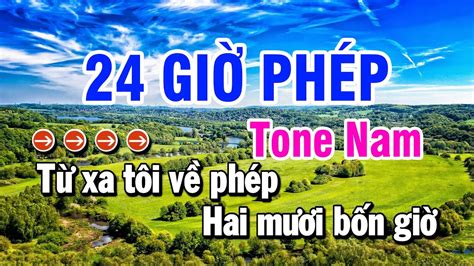 Karaoke Giờ Phép Nhạc Sống Tone Nam Huỳnh Lê YouTube