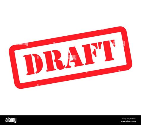 Draft Stamp Symbol Label Sticker Sign Button Text Banner Vector