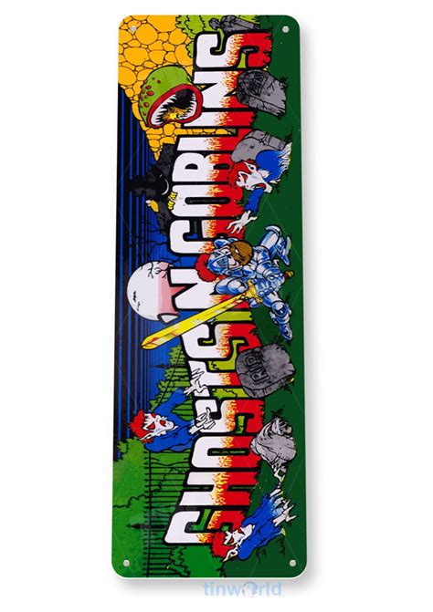 Ghost N Goblins Arcade Sign B030 TinWorld Arcade Signs Tinsign