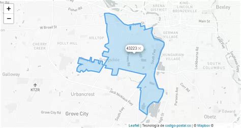 Zip Code Map Columbus Oh 43223 Zip Code 43223 Columbus Ohio