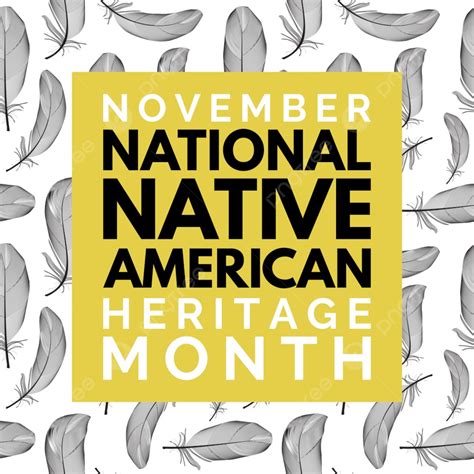 November National Native American Heritage Month Poster Template