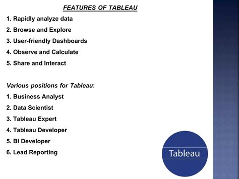 Tableau Ppt Pdf