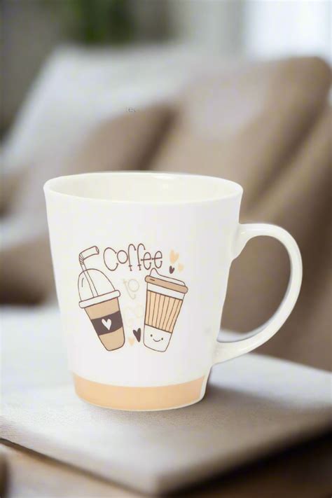 Buy Multicolour Coffee To Go Printed Mug 12oz For Home 126327800 In