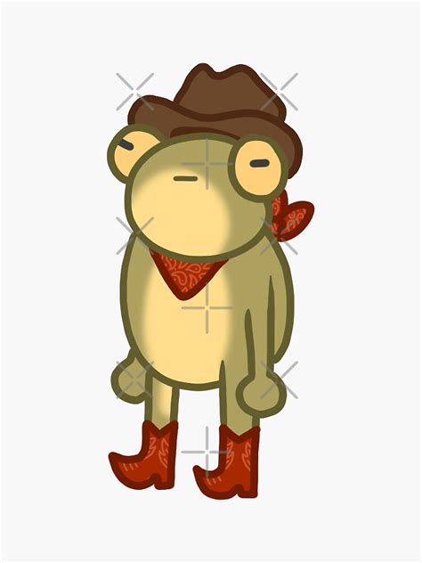 Cowboy Frog Sticker For Sale By JunkyHovel Redbubble