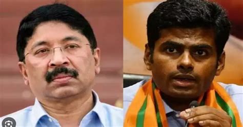 Tamil Nadu Bjp President K Annamalai Slams Dmk Mp Dayanidhi Maran For