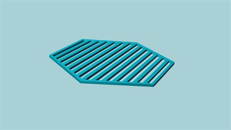 Hexagonal Wall Panel A11 Interior Design Decoration 3d Model 3d