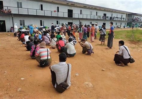 တာချီလိတ်၌ လာအိုနိုင်ငံမှ ပြန်လာသည့်မြန်မာနိုင်ငံသား နေရပ်ပြန်ပြည်သူ