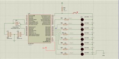 Pic16f877a Multiple Led Blinking Using Pic Microcontroller