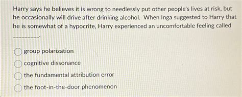 Solved Harry Says He Believes It Is Wrong To Needlessly Put Chegg