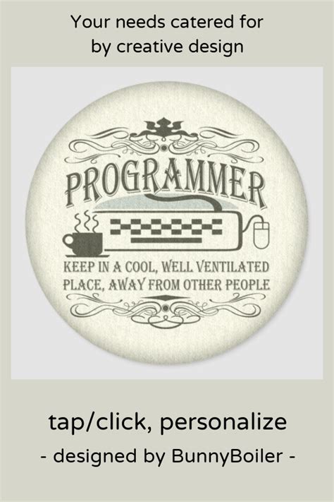 Funny Programmer Classic Round Sticker Programmer Humor