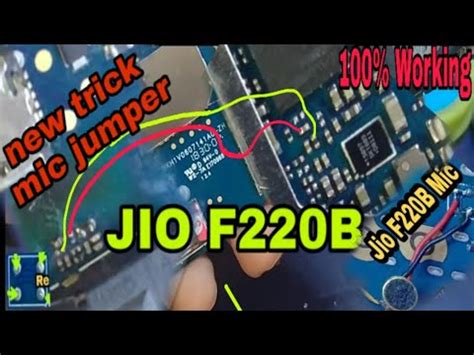 Jio F220b Mic Problem Solution Mic Jumper Ways YouTube