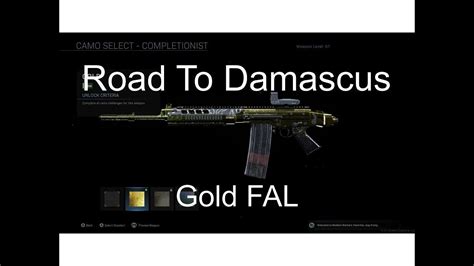 Modern Warfare Road To Damascus Gold Fal Youtube