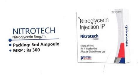 Nitroglycerin Injection Ip At Best Price In Mumbai By Real Remedies