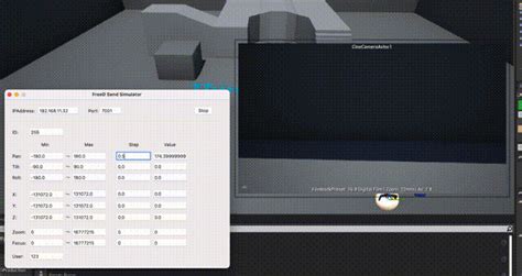 GitHub Satoshi FreeDSendSimulator FreeD Send Simulator Running On MacOS