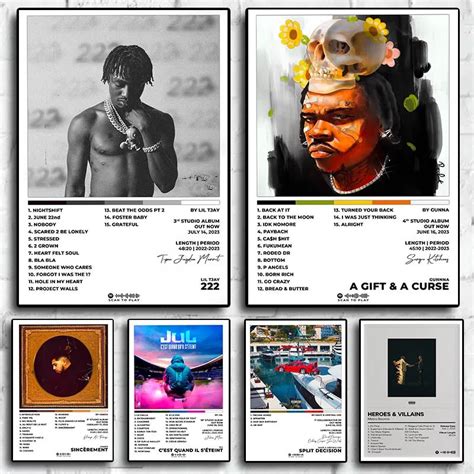 Pop Rapper Lil Tjay Central Cee Lbum De M Sica Hamza P Ster Gunna MF