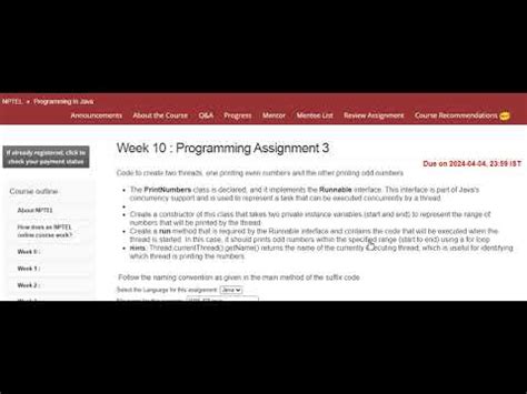 NPTEL Programming In Java Week 10 Programming Assignment 3 Answers L