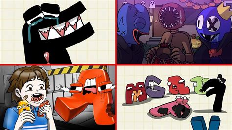 Top 5 Alphabet Lore Animations ! ( Alphabet Lore Vs Rainbow Friends Vs Doors) - YouTube