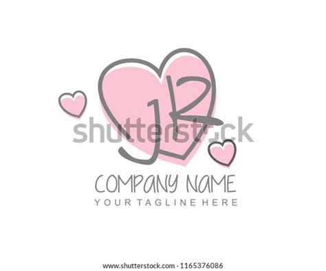 Initial J R Love Logo Template Stock Vector Royalty Free 1165376086