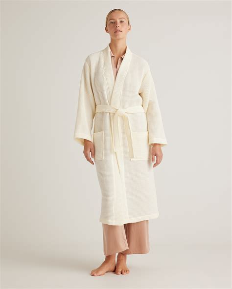 Quince Organic Turkish Waffle Robe In Ivory Modesens