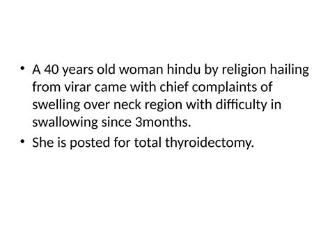 Thyroid Case Anesthesia History Examination Management Complication Ppt