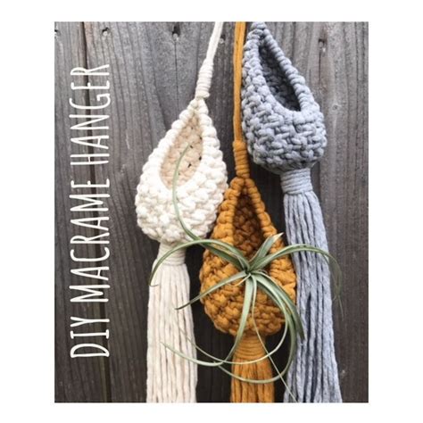 DIY MACRAME POD Pattern Pdf Instructions Learn To Macrame Air Plant Holder Macrame Wall