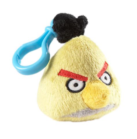 Angry Birds Keychain Black Yellow