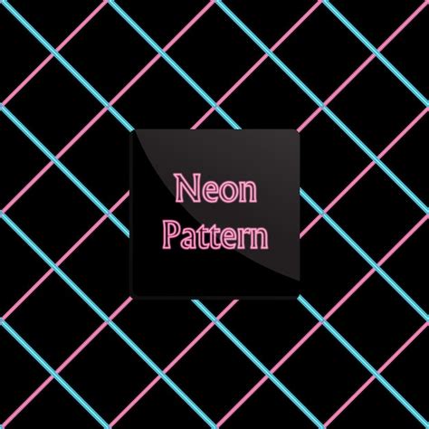 Premium Vector Pattern Neon Cell Grid