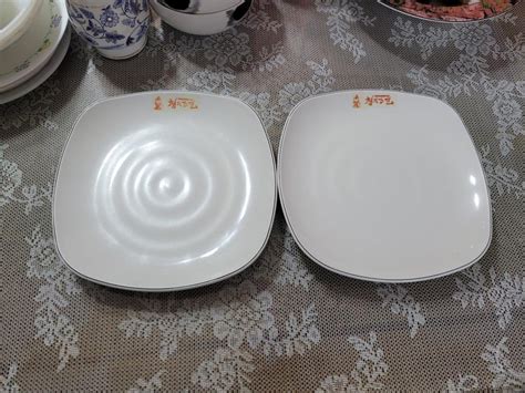 사각 멜라닌접시 2개 헬로마켓