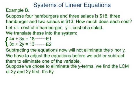 56 System Of Linear Equations Pptx