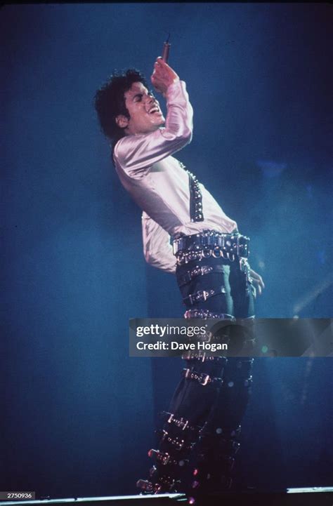 Michael Jackson Performs On Stage During His Dangerous Concert Tour