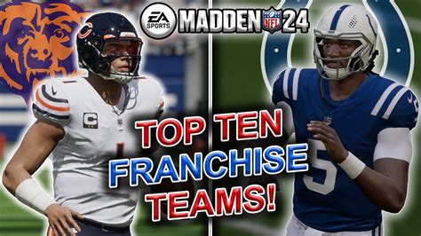 Top Ten Teams To Rebuild In Madden 24 Franchise Mode Youtube