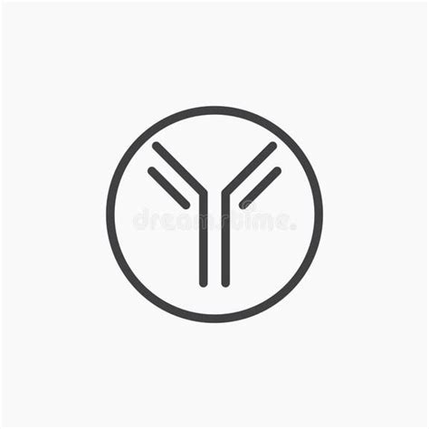 Antibodyline In Thin Line Black Color Flat Simple Vector Symbols