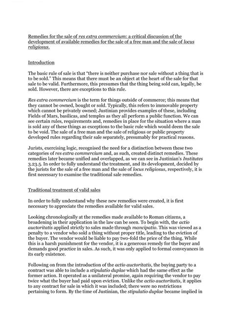 Summative Assignment Law4084 Law In The Roman World Glasgow