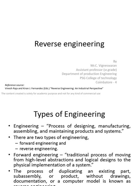 Reverse Engineering Updated Pdf