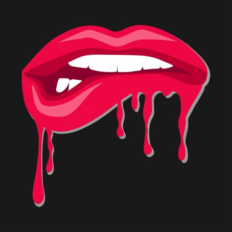 Dripping Lips Lipstick T Shirt Teepublic