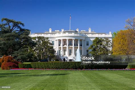 남왕 포르티코 Of 화이트 하우스 워싱턴 Dc Usa 백악관에 대한 스톡 사진 및 기타 이미지 백악관 남쪽 건물 외관