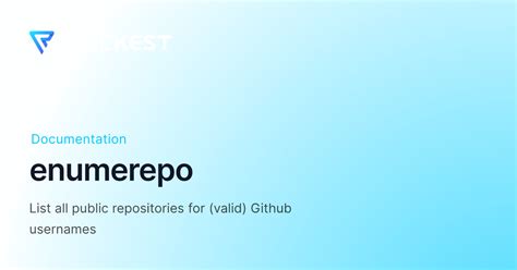enumerepo trickest platform documentation